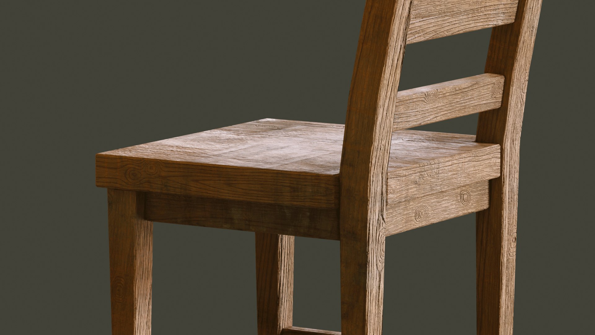 3D Realistic Wooden Chair - PBR Low-poly 3D Model - TurboSquid 1908370