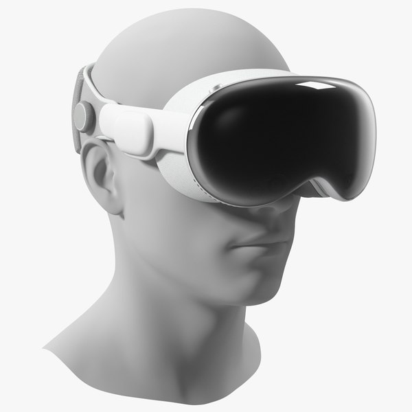 modelo 3d Apple Vision Pro en cabeza de maniquí - TurboSquid 2108495