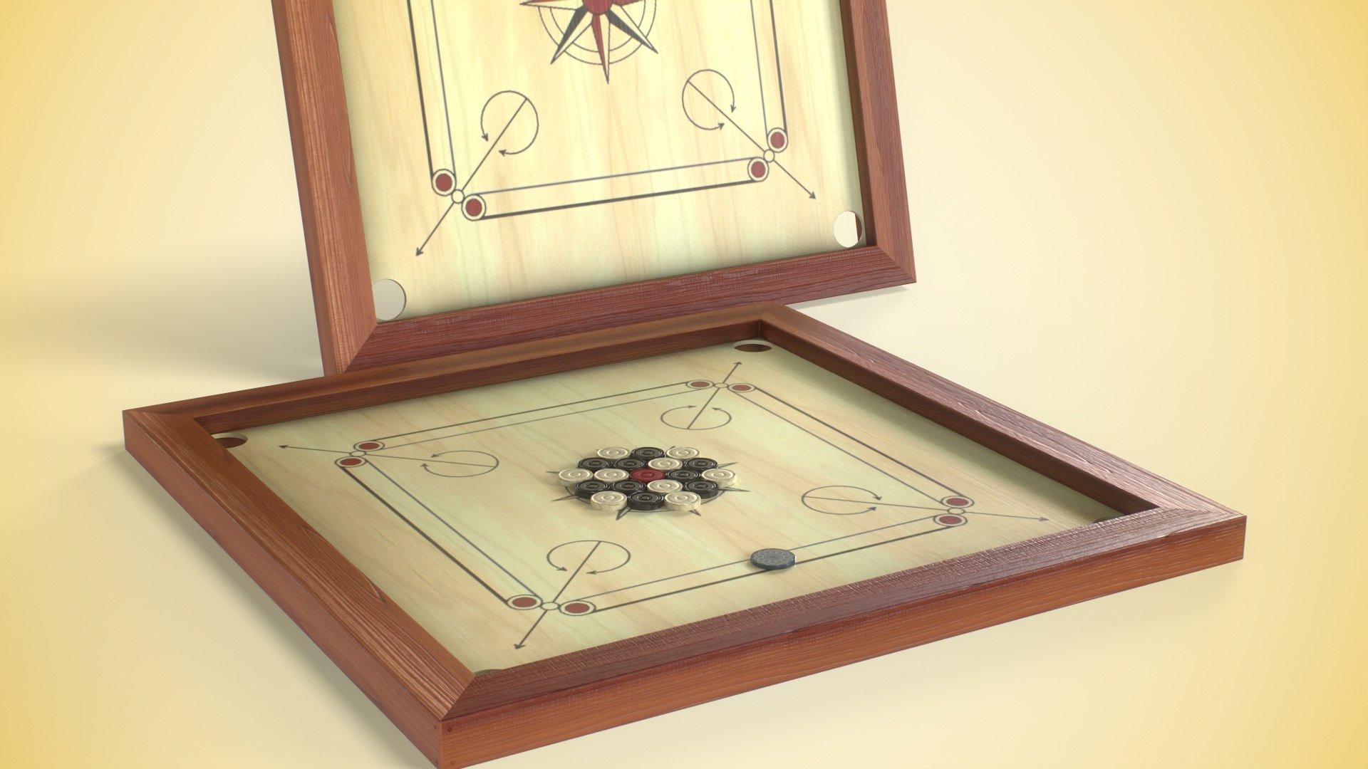Carrom Board 3D model - TurboSquid 2057492