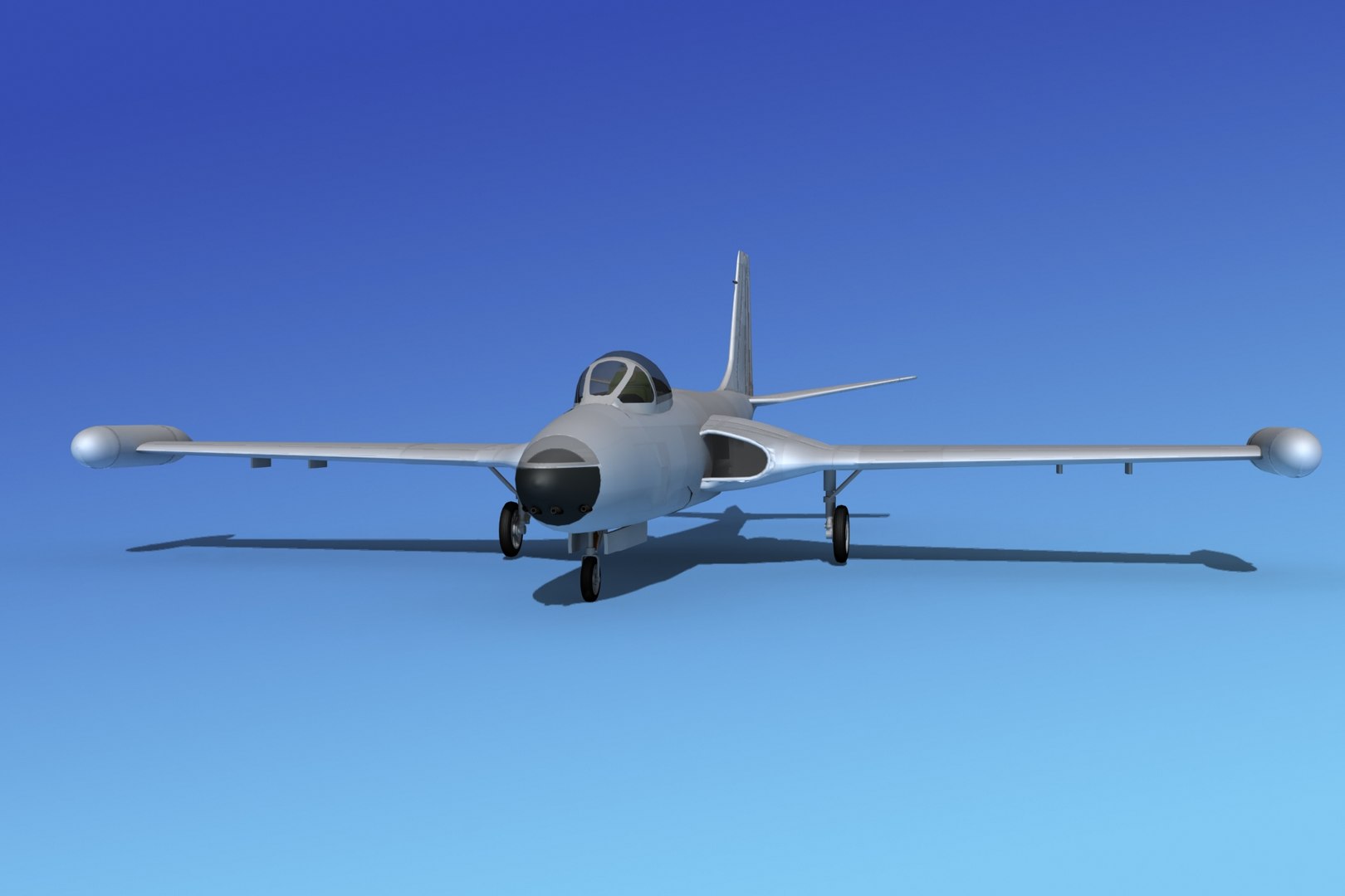 3d Korean F2h Banshee Jet Fighter
