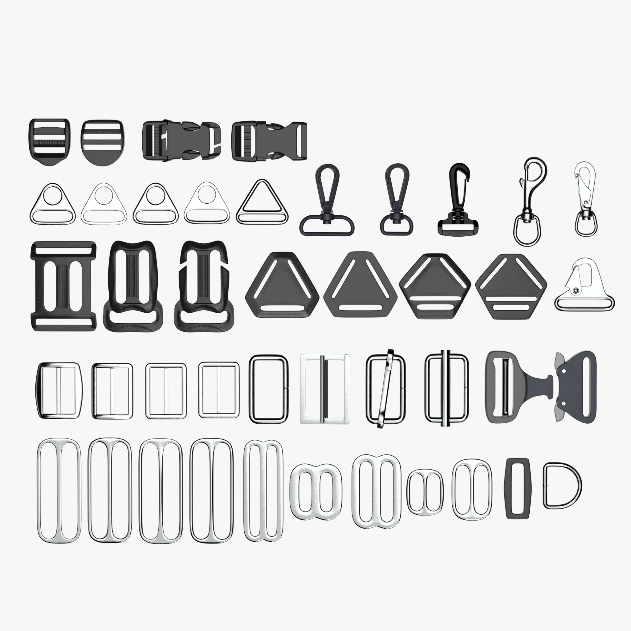 Hooks snap buckle 3D model - TurboSquid 1684365