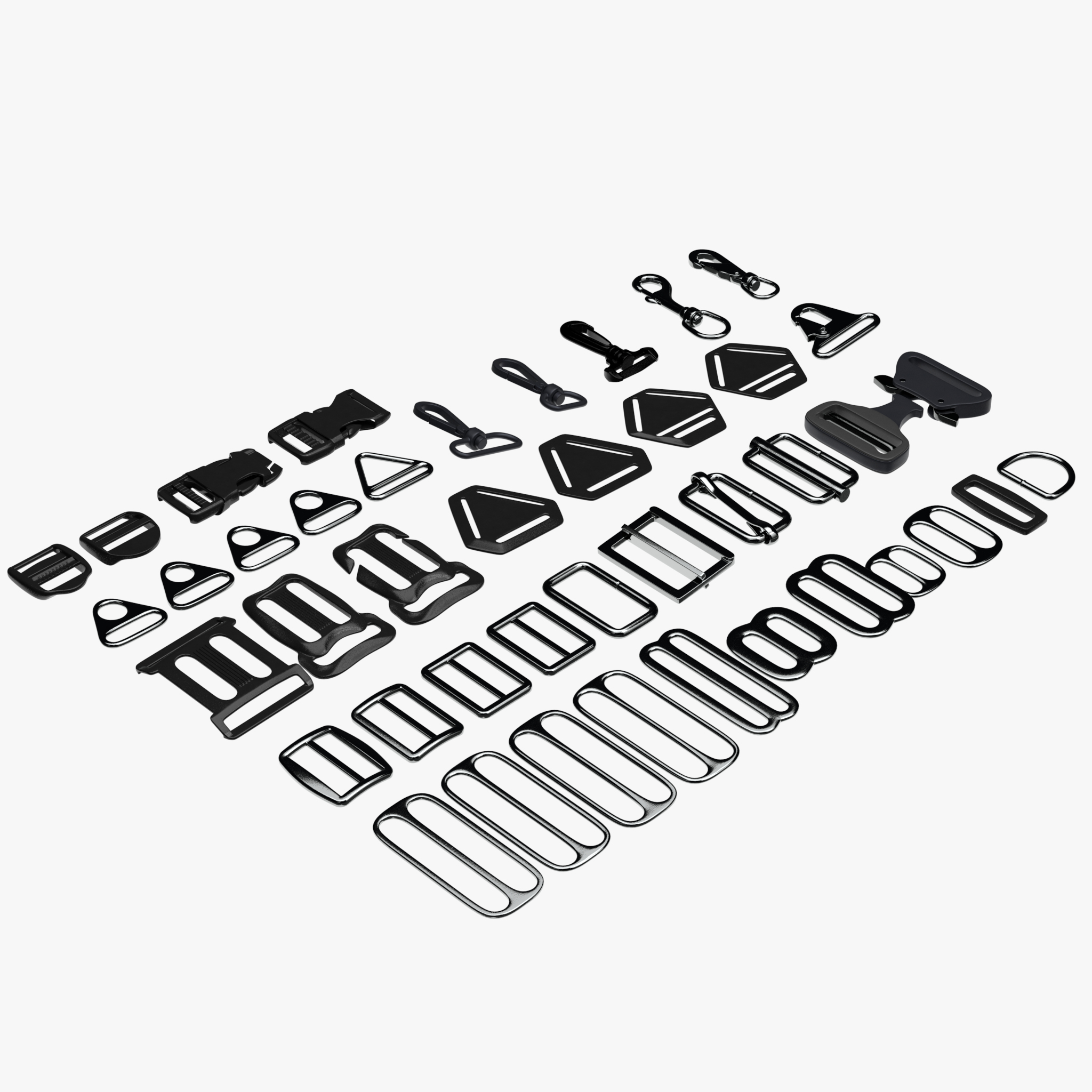 Hooks snap buckle 3D model - TurboSquid 1684365