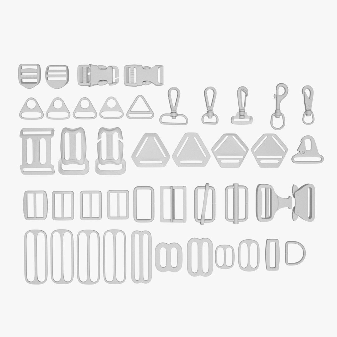 Hooks Snap Buckle 3D Model - TurboSquid 1684365