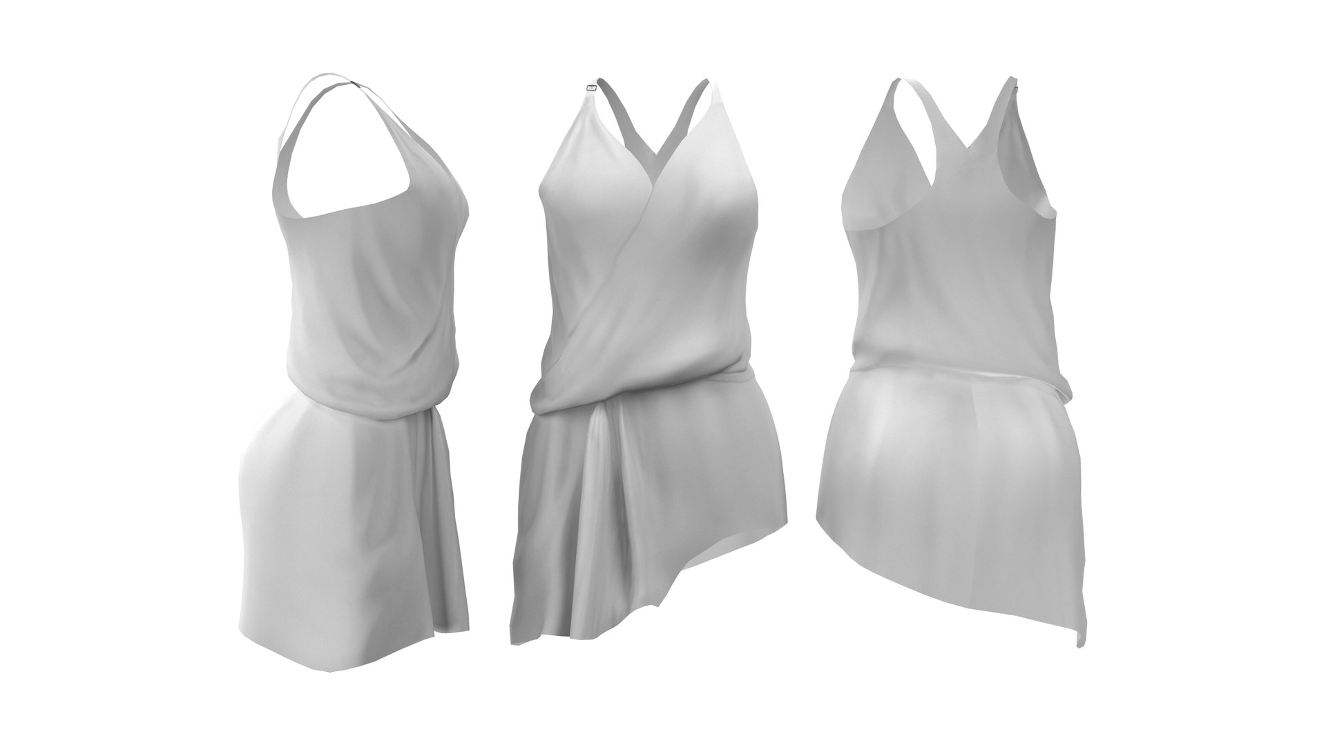 3D Toga Dress Model - TurboSquid 1742560