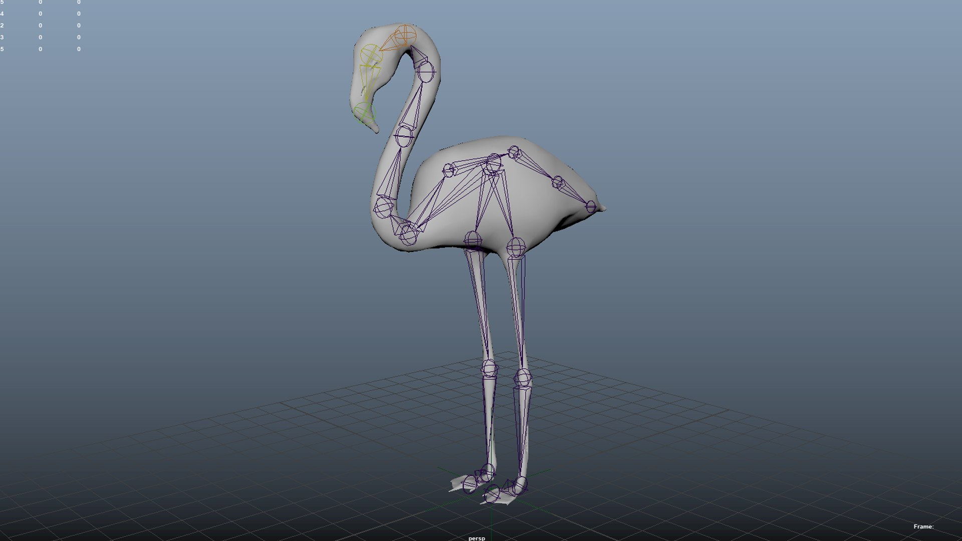 3D Flamingo Rigged Model - TurboSquid 1581362