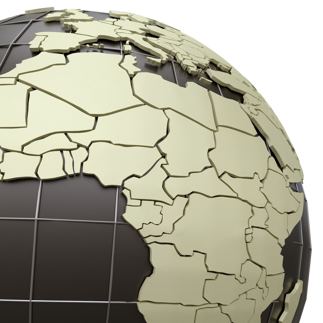 World Globe Model - TurboSquid 1461650