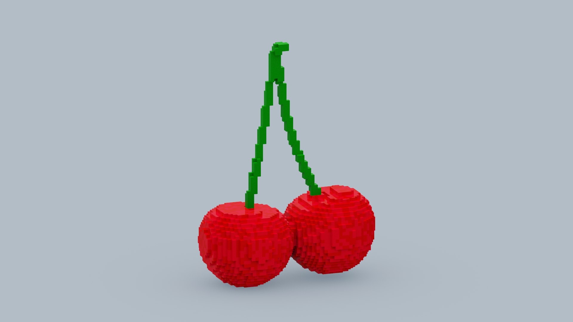 Voxel Cherry Model - TurboSquid 1933947