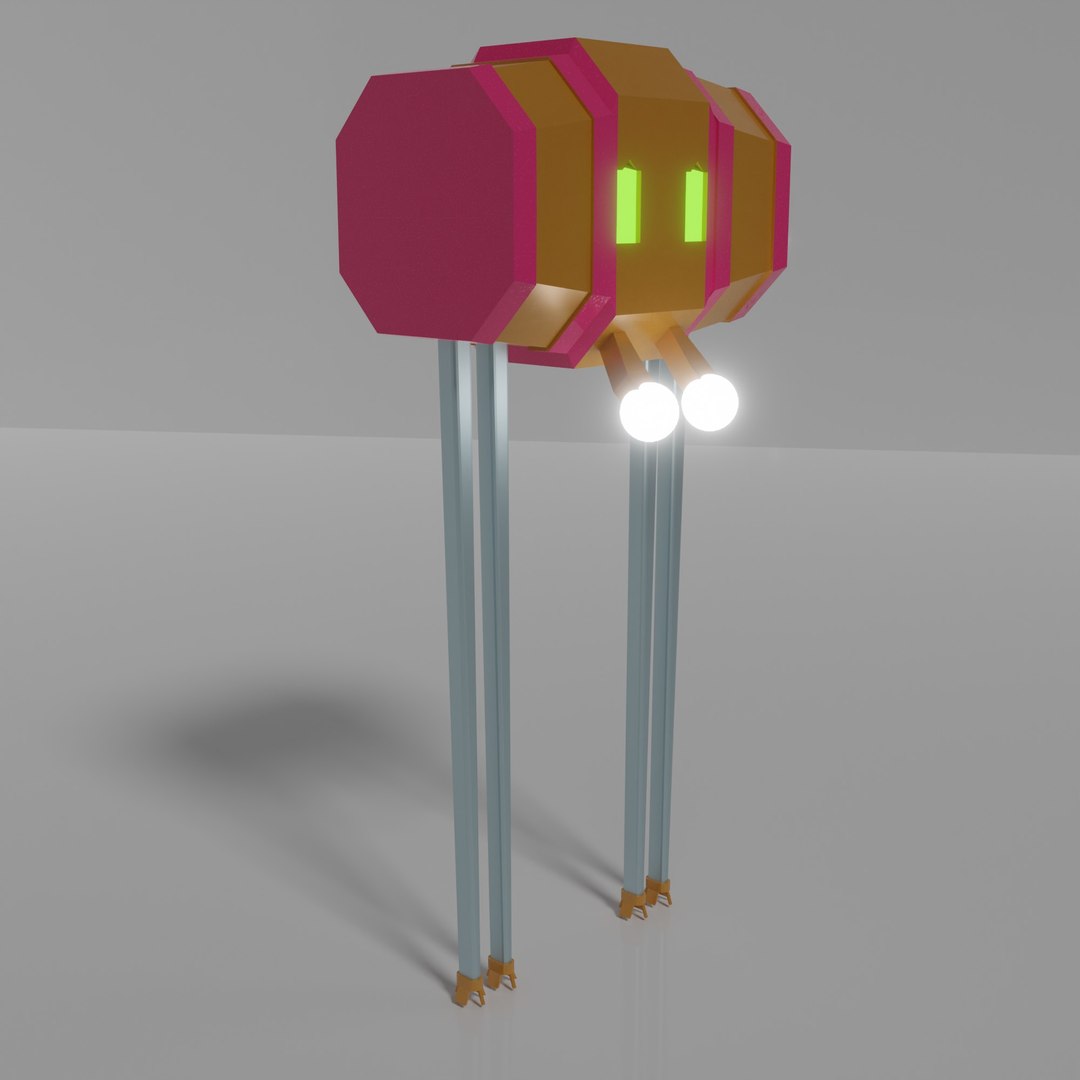 Four-legged Robot With A Big Head 3D Model - TurboSquid 2214367