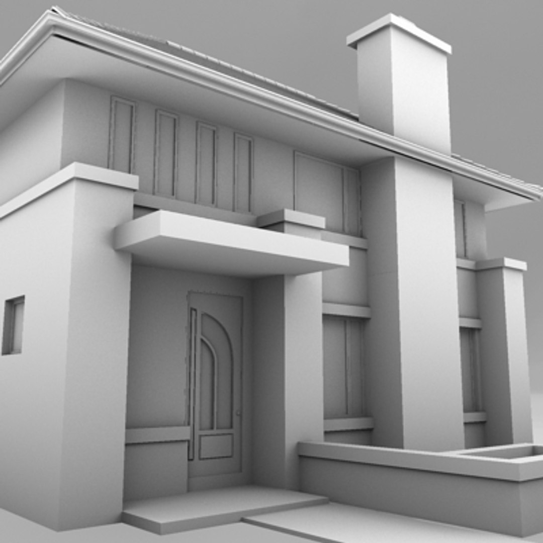 3d Realistic Family Architecture Building