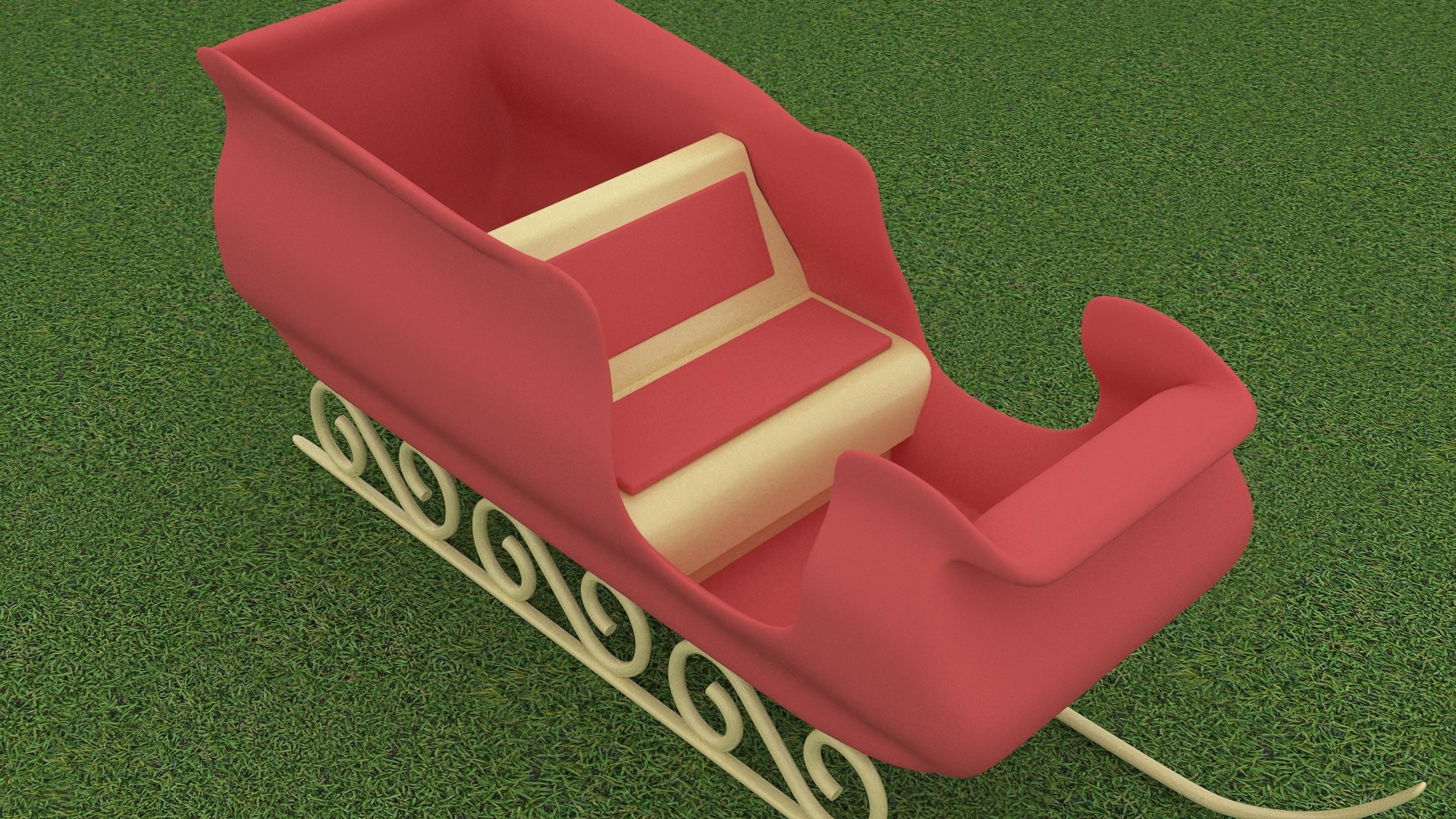 3D Sleigh model - TurboSquid 1825180