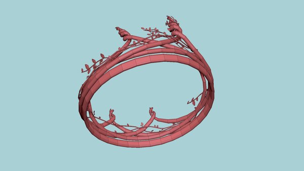 Nature Crown A05 Rust - Fantasy Character Design 3D model - TurboSquid ...