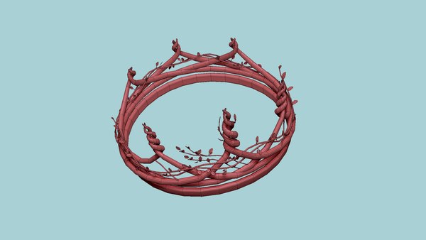 Nature Crown A05 Rust - Fantasy Character Design 3D model - TurboSquid ...