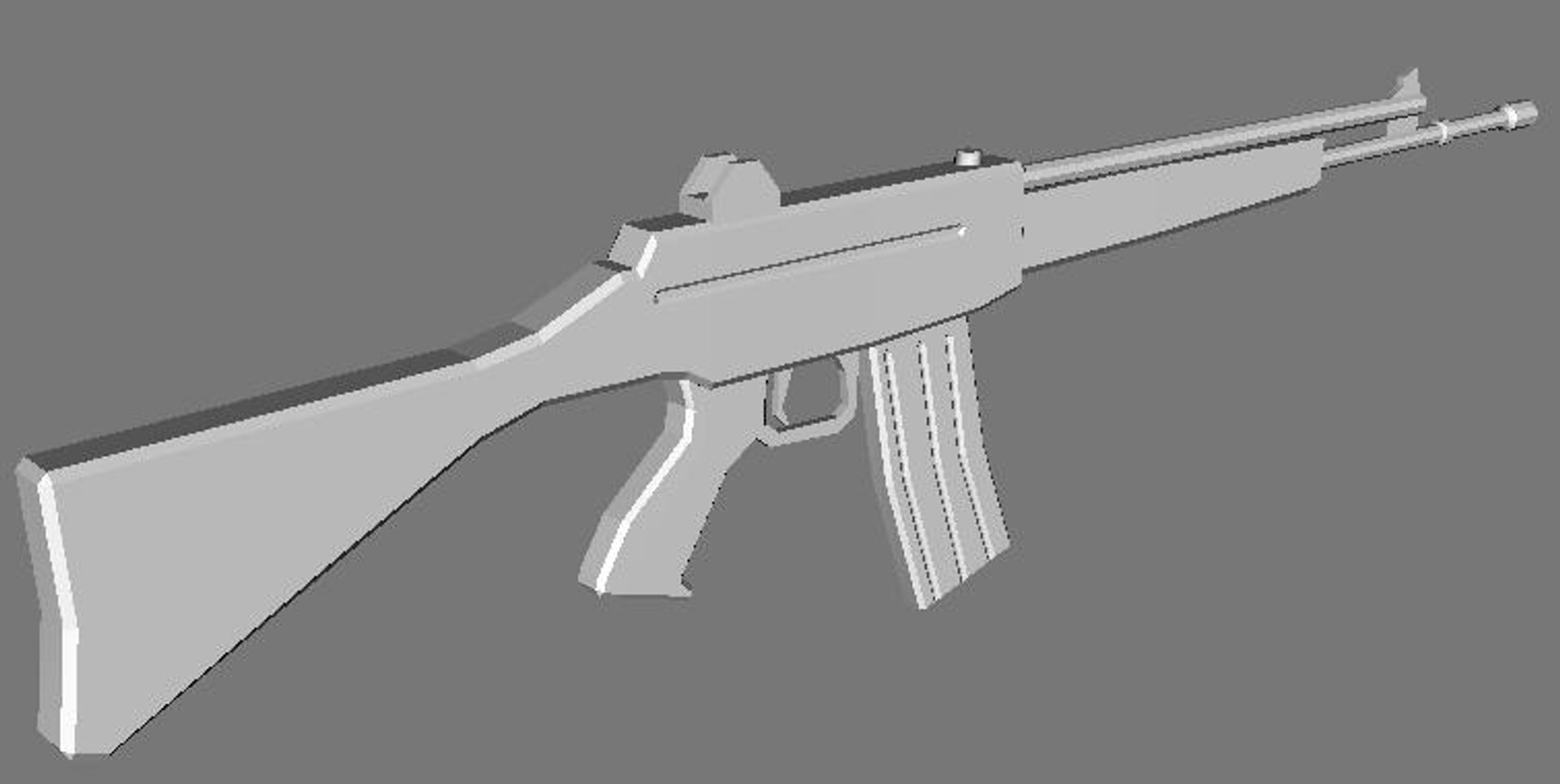 Free 3ds Model Assualt Rifle