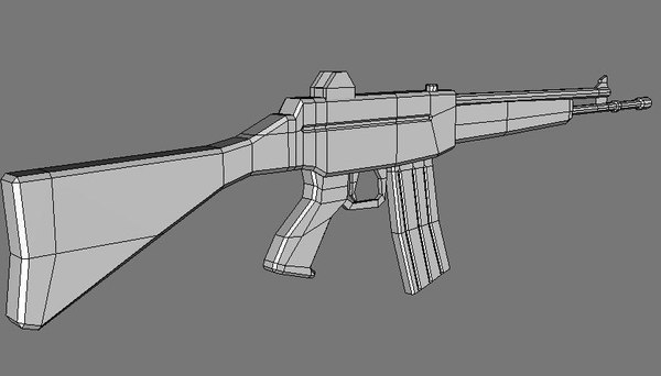 free 3ds model assualt rifle