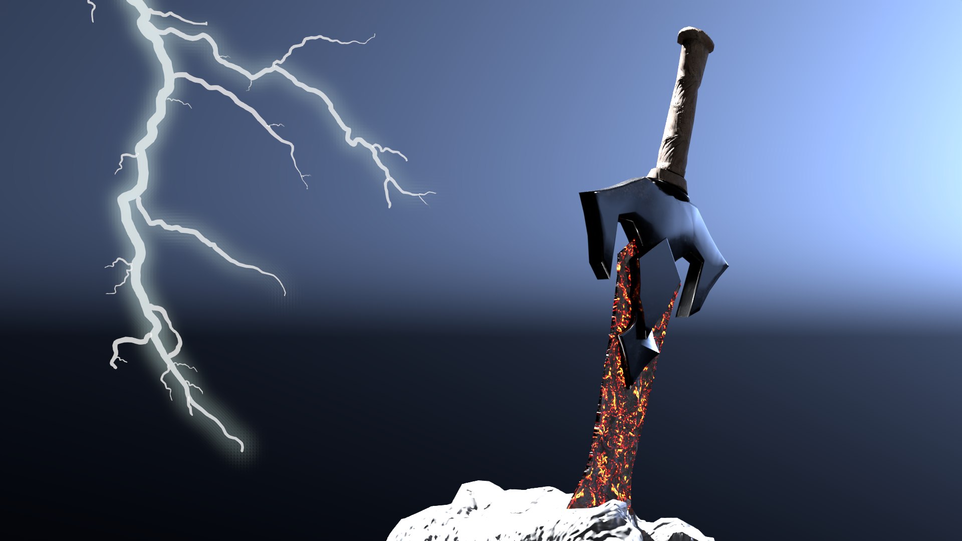 Sword Of Lava 3D Model - TurboSquid 2028643