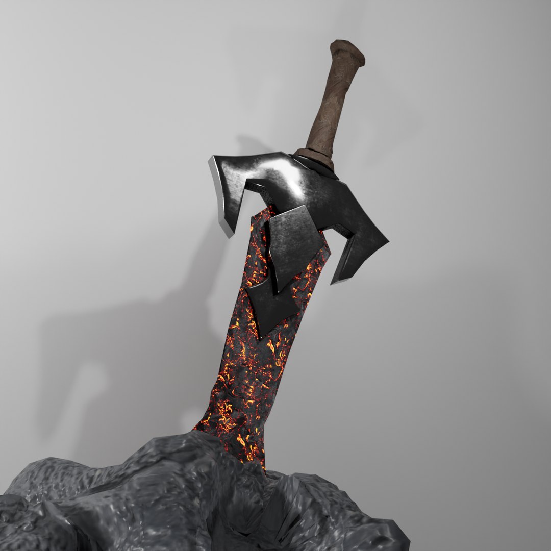 Sword Of Lava 3D Model - TurboSquid 2028643