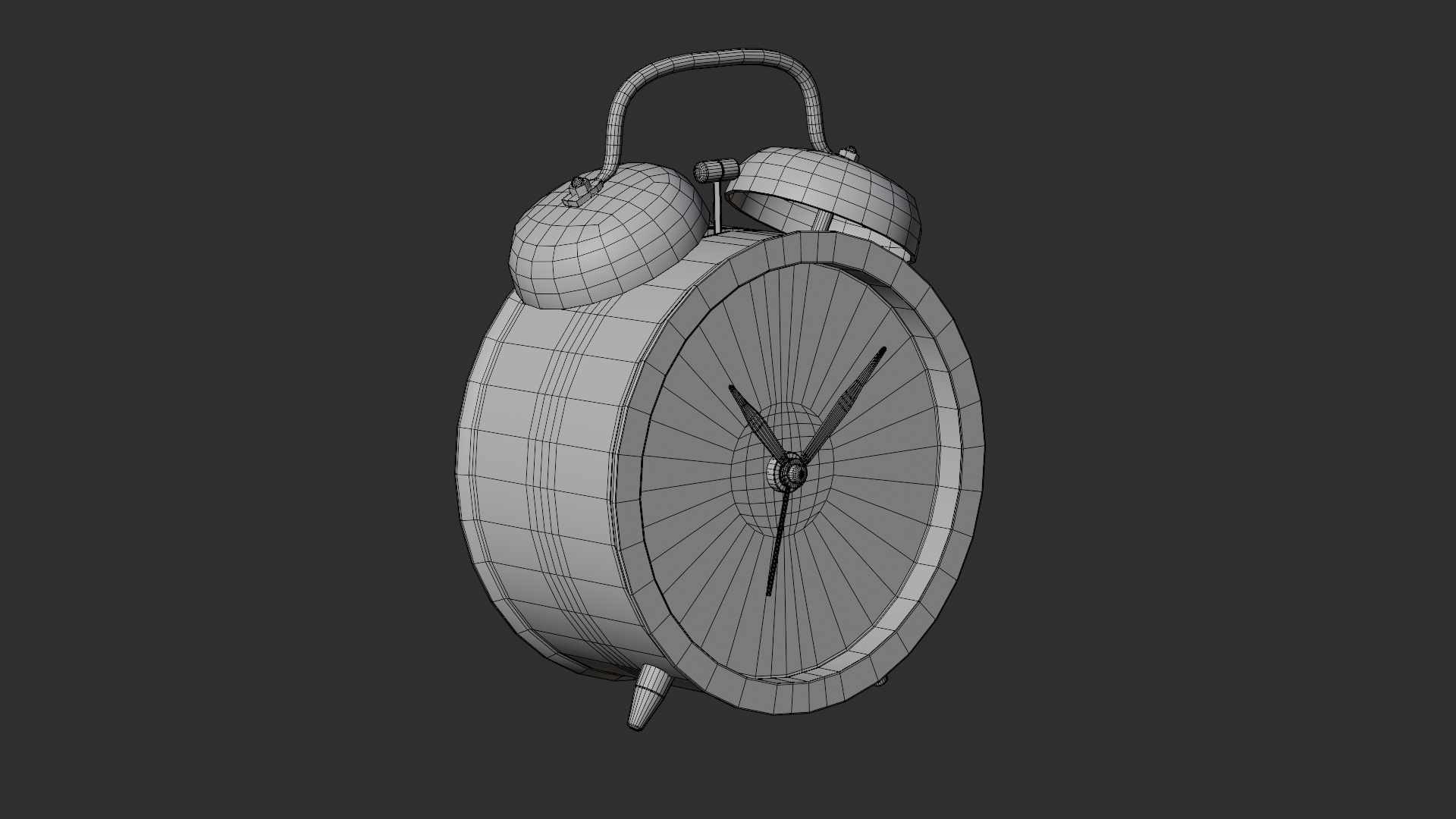 3D Model Retro Alarm Clock Red - TurboSquid 2373635