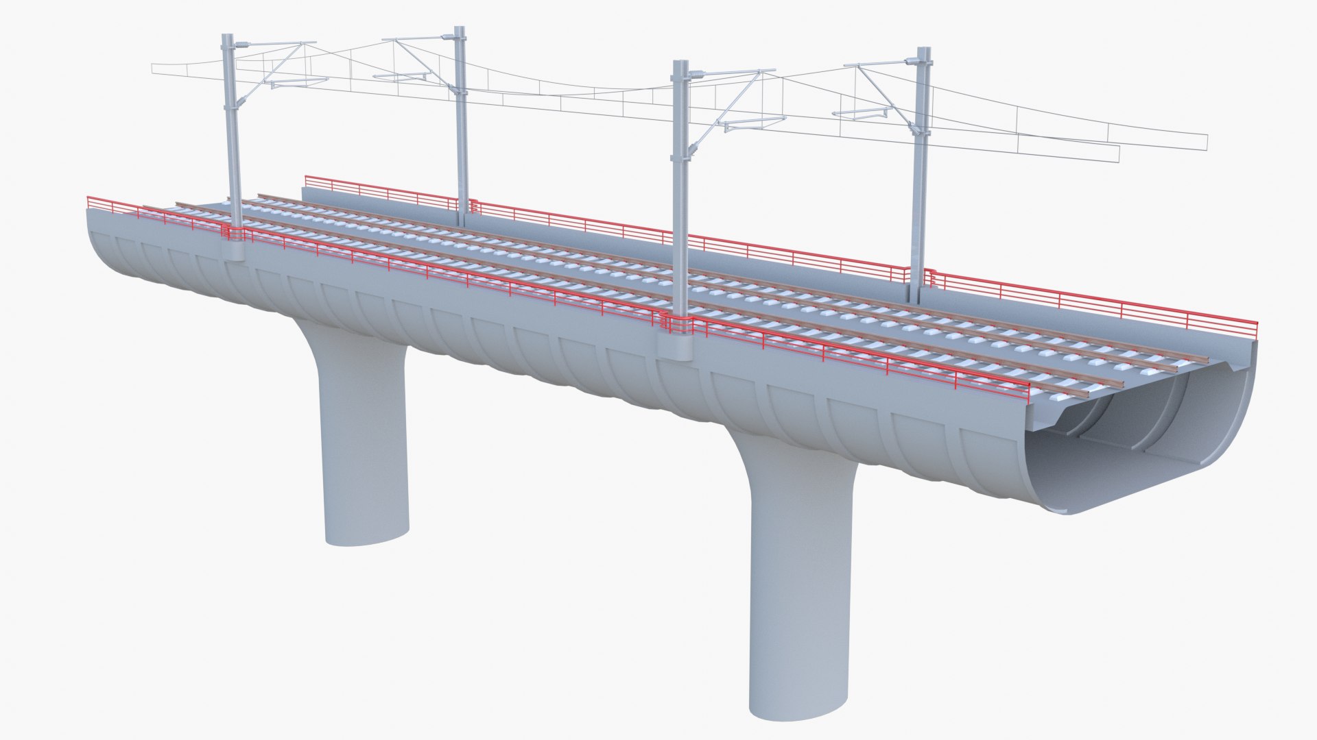 Monorail And Railway Bridges 3D Model - TurboSquid 1951907