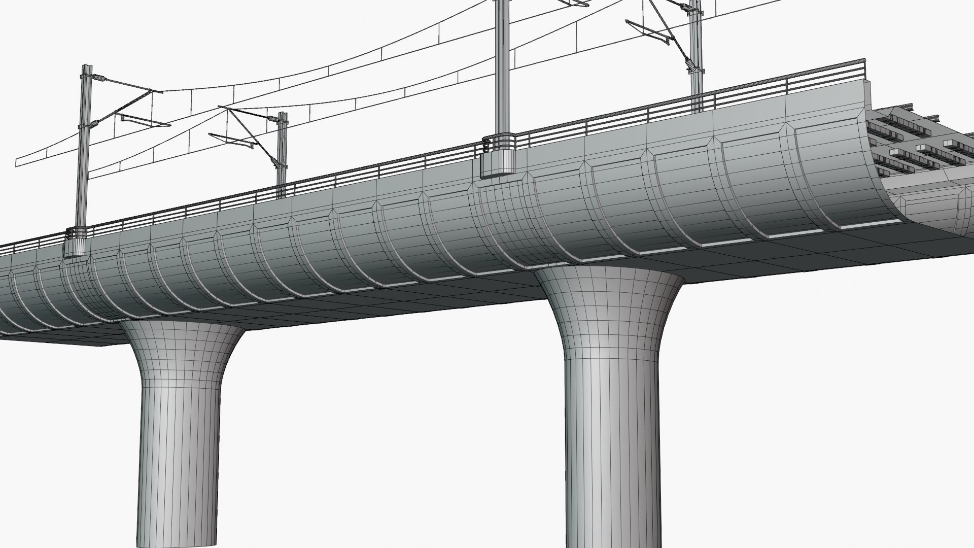 Monorail And Railway Bridges 3D Model - TurboSquid 1951907