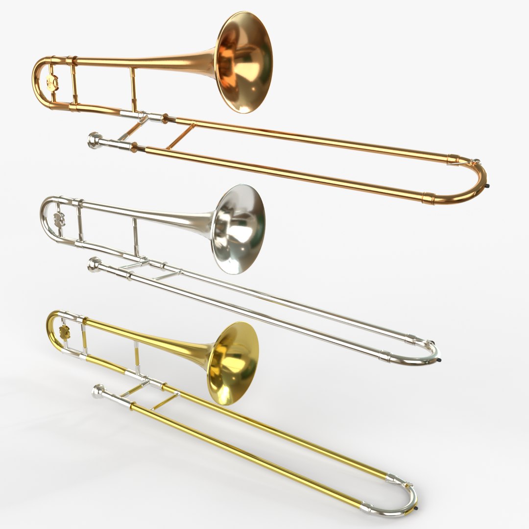 Tenor Trombone Three Types Of Materials Brass Copper And Silve Model ...