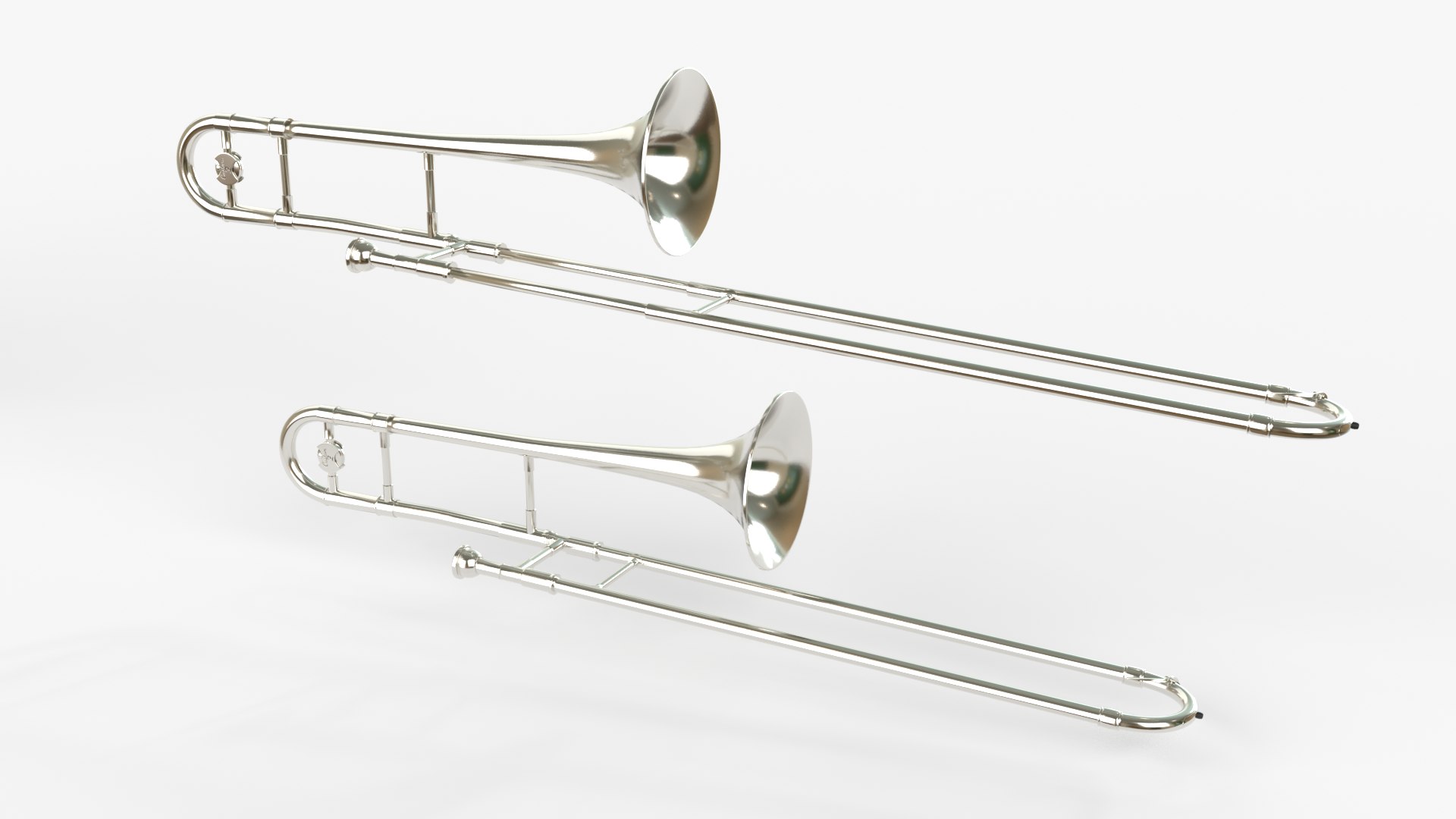 Tenor Trombone Three Types Of Materials Brass Copper And Silve Model ...