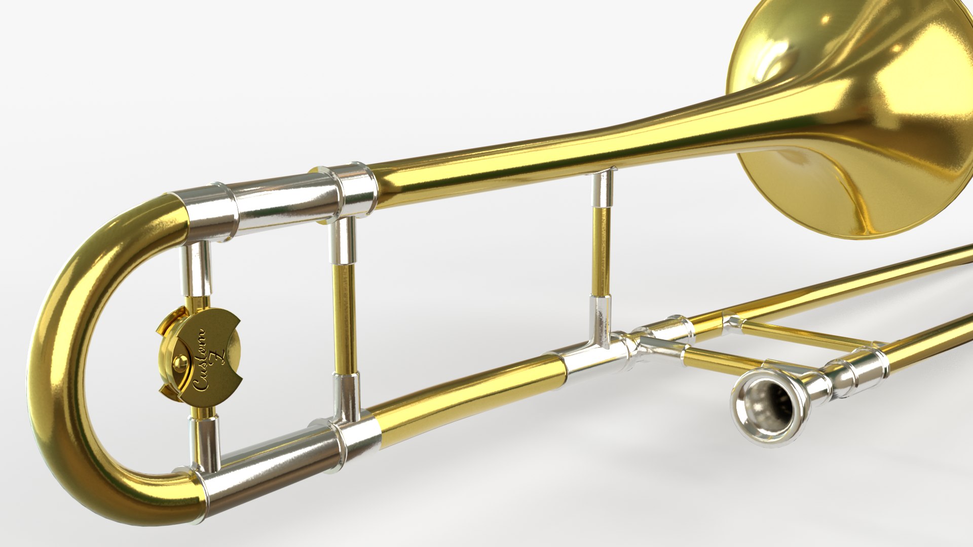 Tenor Trombone Three Types Of Materials Brass Copper And Silve Model ...