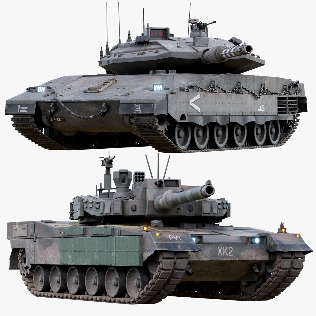 Rigged K2 Merkava Tanks Collection 3D - TurboSquid 2135164