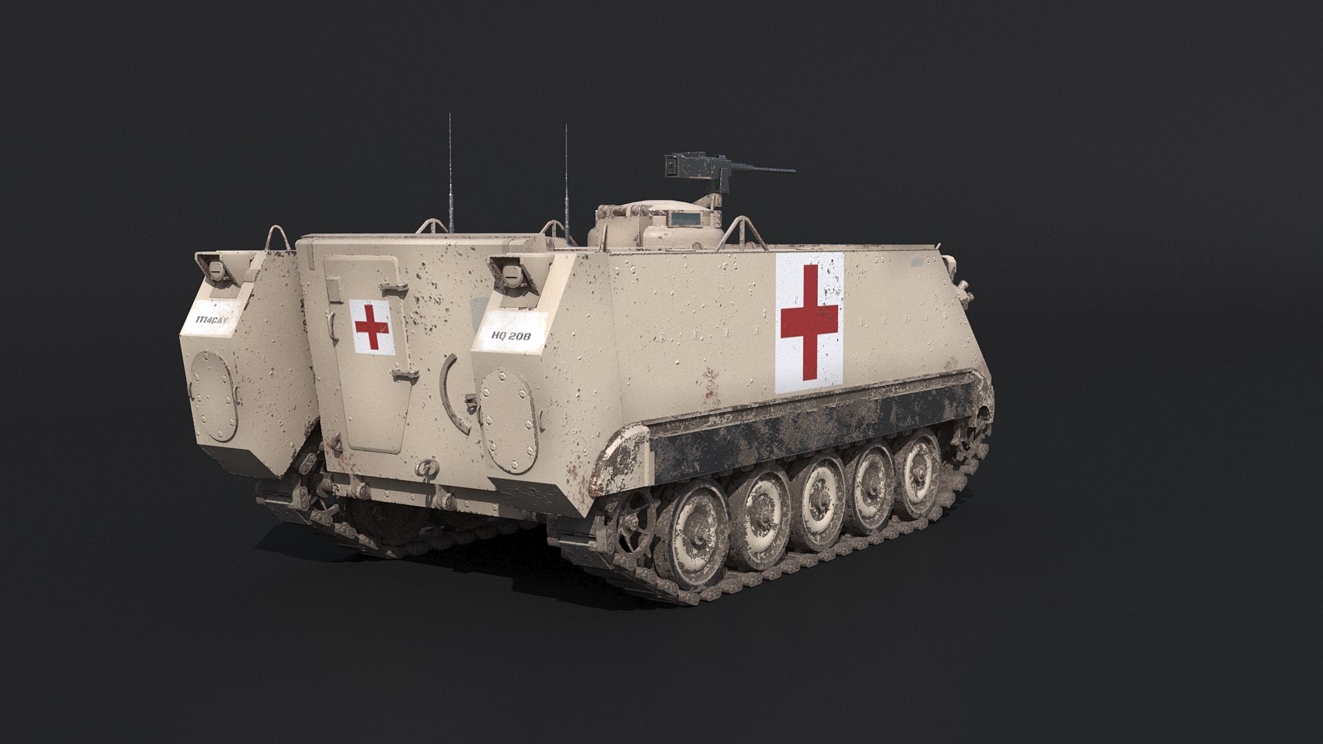 3D M113A3 Armored Medical Evacuation Vehicle Model - TurboSquid 2016421