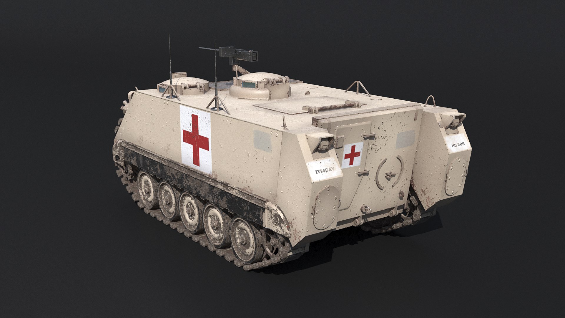 3D M113A3 Armored Medical Evacuation Vehicle Model - TurboSquid 2016421