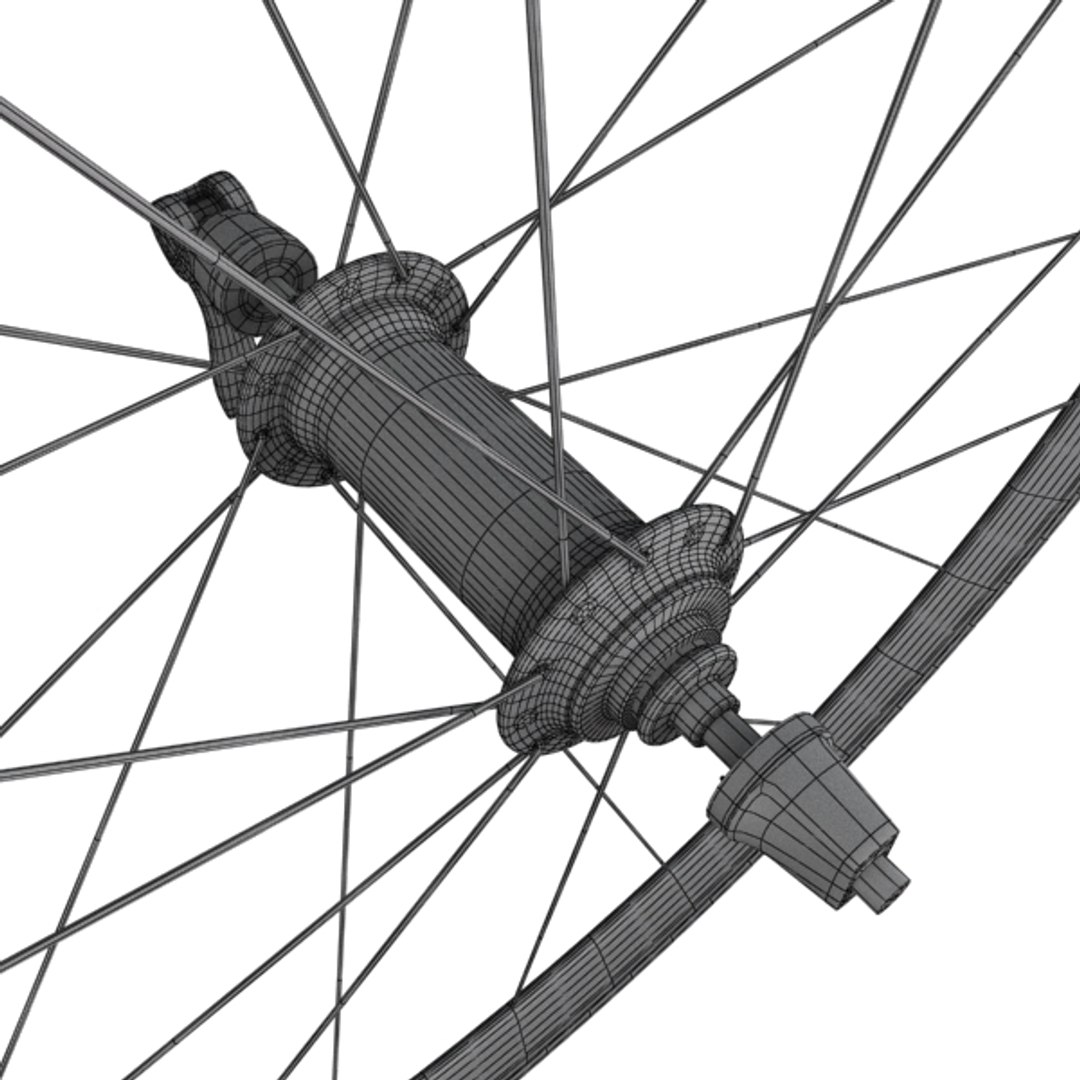 racing bicycle wheels 3d model