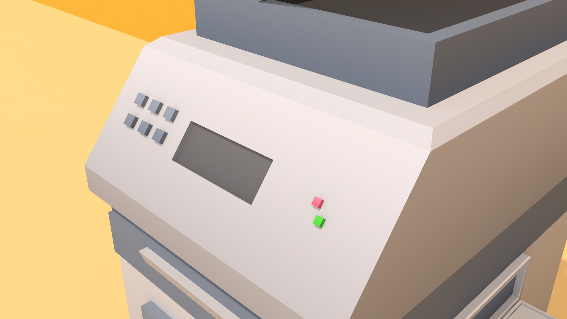 Low Poly Office Printer 3D model - TurboSquid 1719027