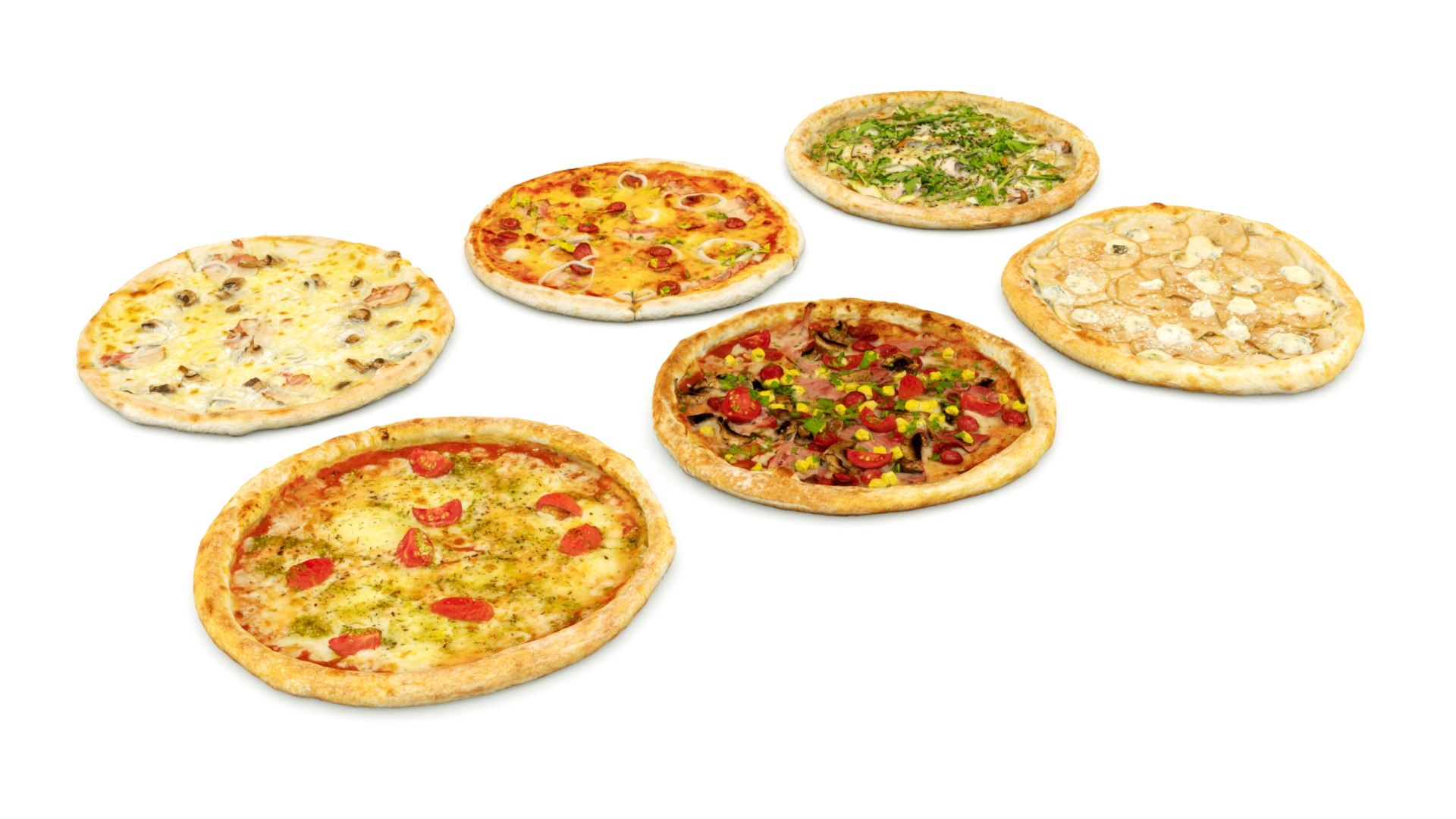 3D Model Pizza Collection 6 Items Vol3 - TurboSquid 2155148