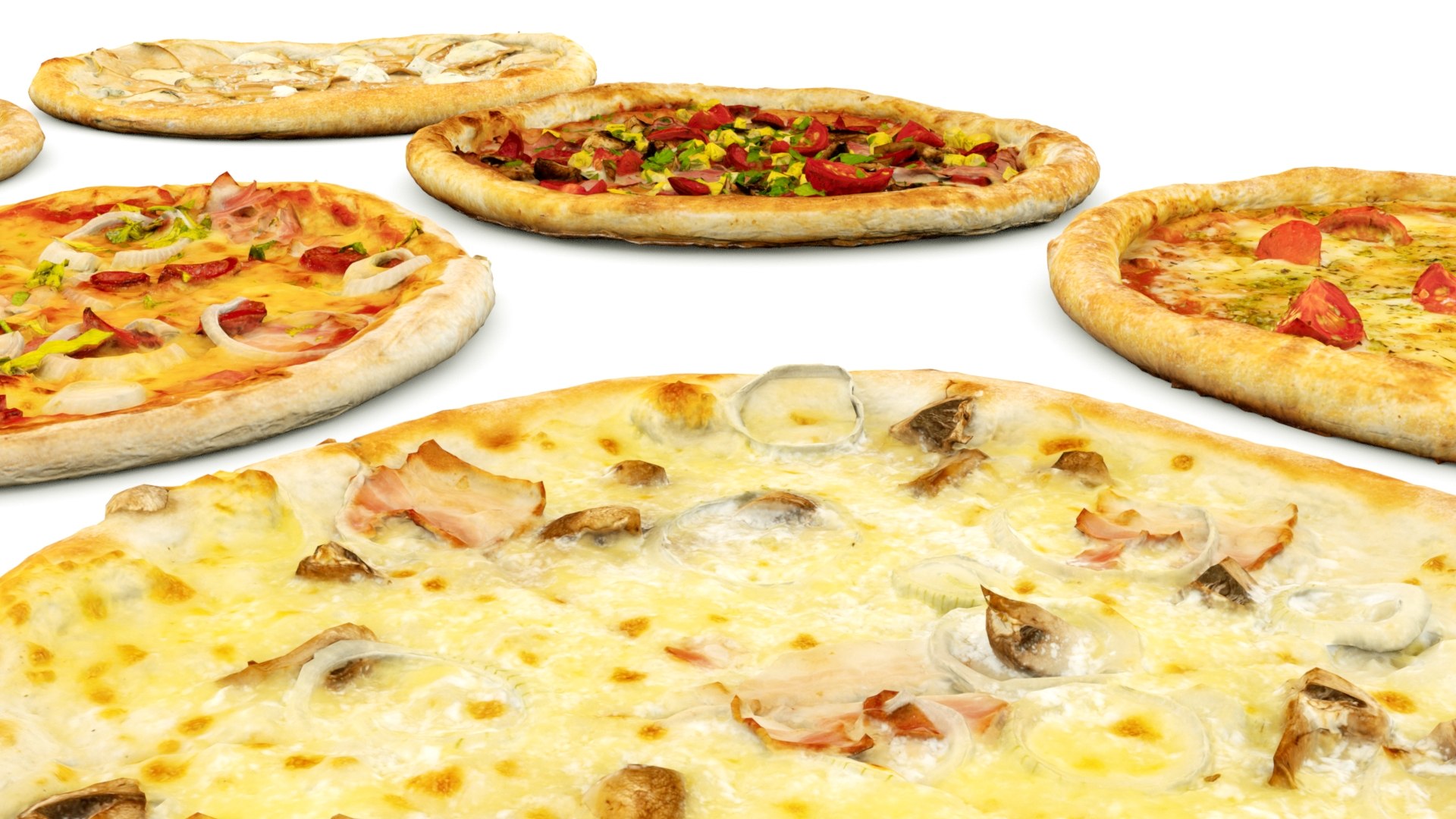 3D Model Pizza Collection 6 Items Vol3 - TurboSquid 2155148