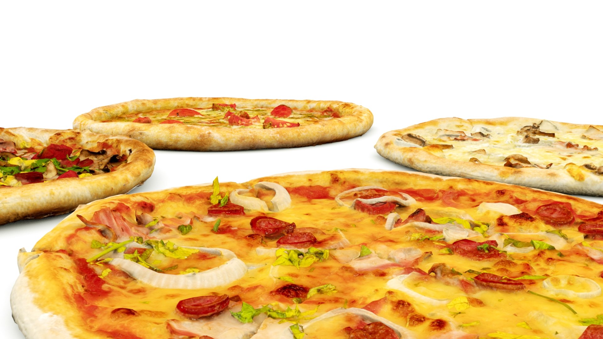 3D Model Pizza Collection 6 Items Vol3 - TurboSquid 2155148