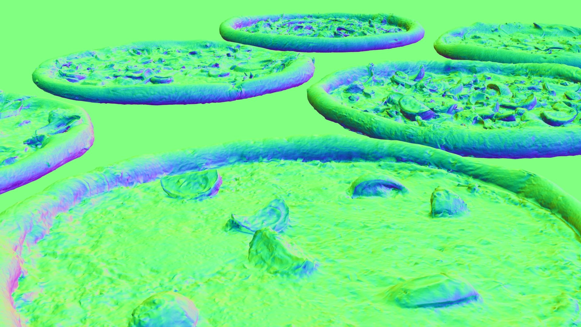 3D Model Pizza Collection 6 Items Vol3 - TurboSquid 2155148