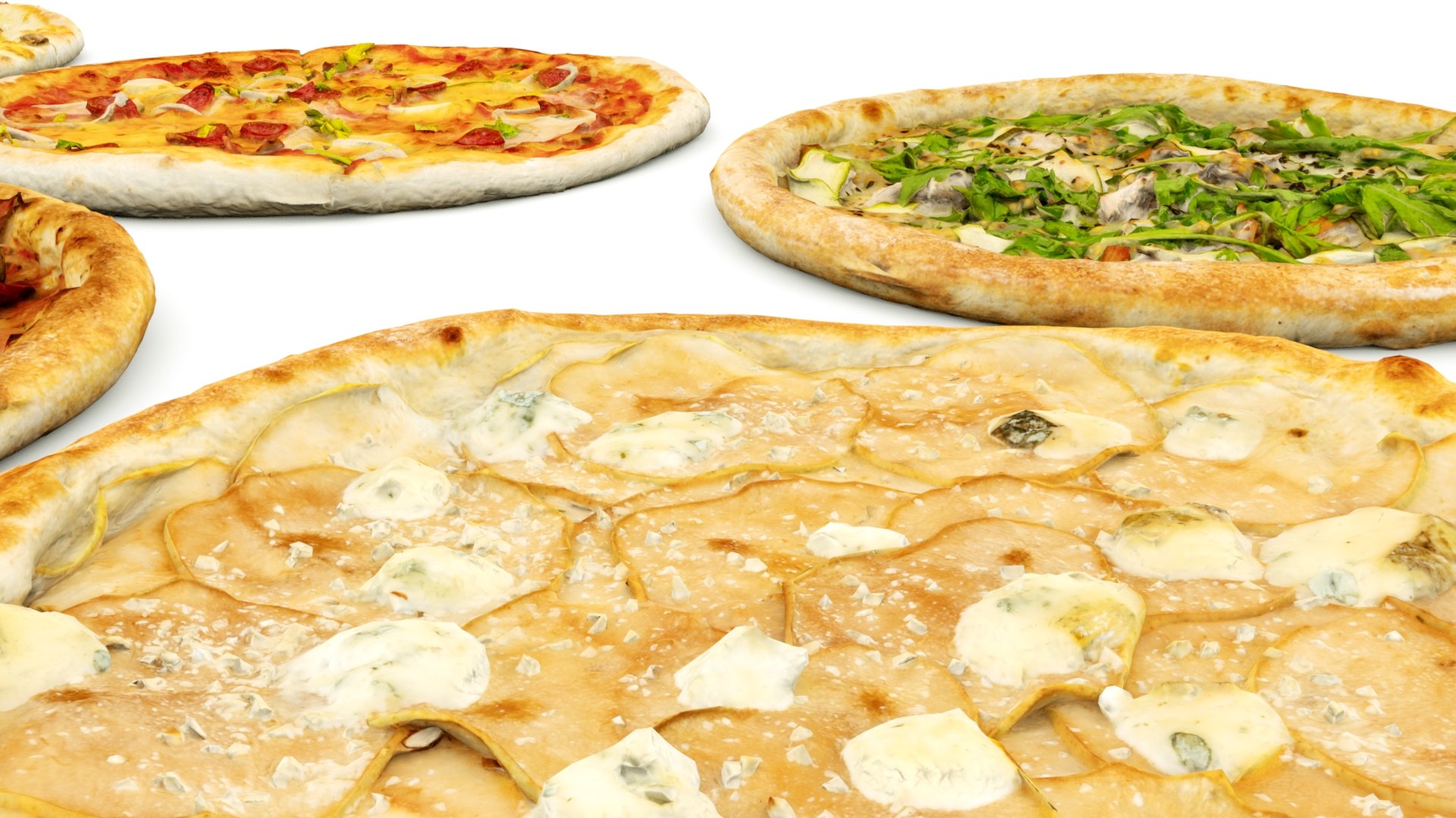 3D Model Pizza Collection 6 Items Vol3 - TurboSquid 2155148