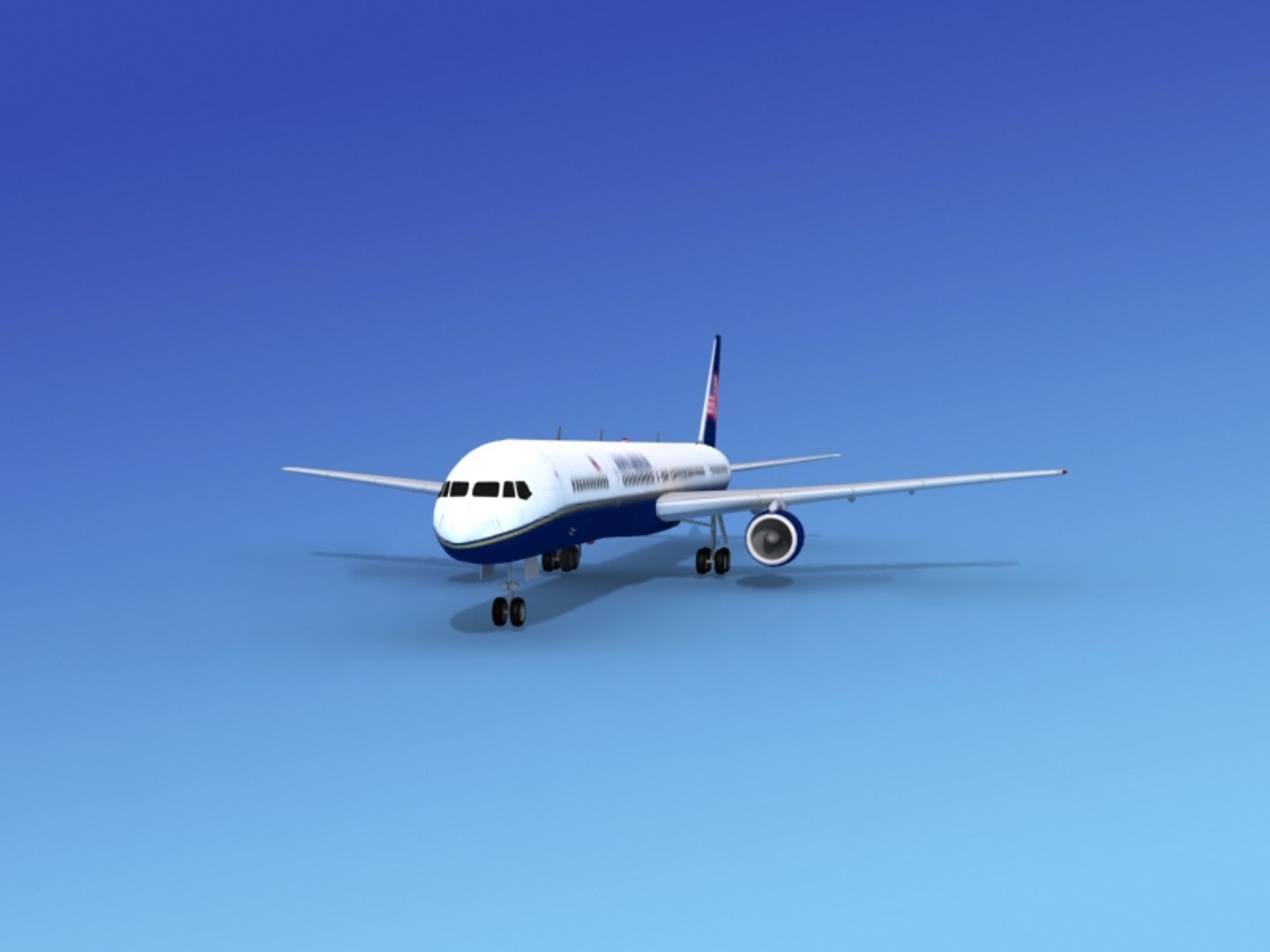 airline boeing 757 757-300 3d model