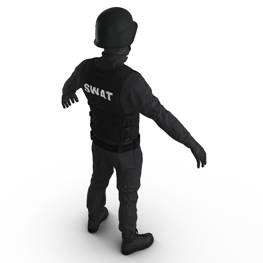 3d Model Of Swat Uniform 4