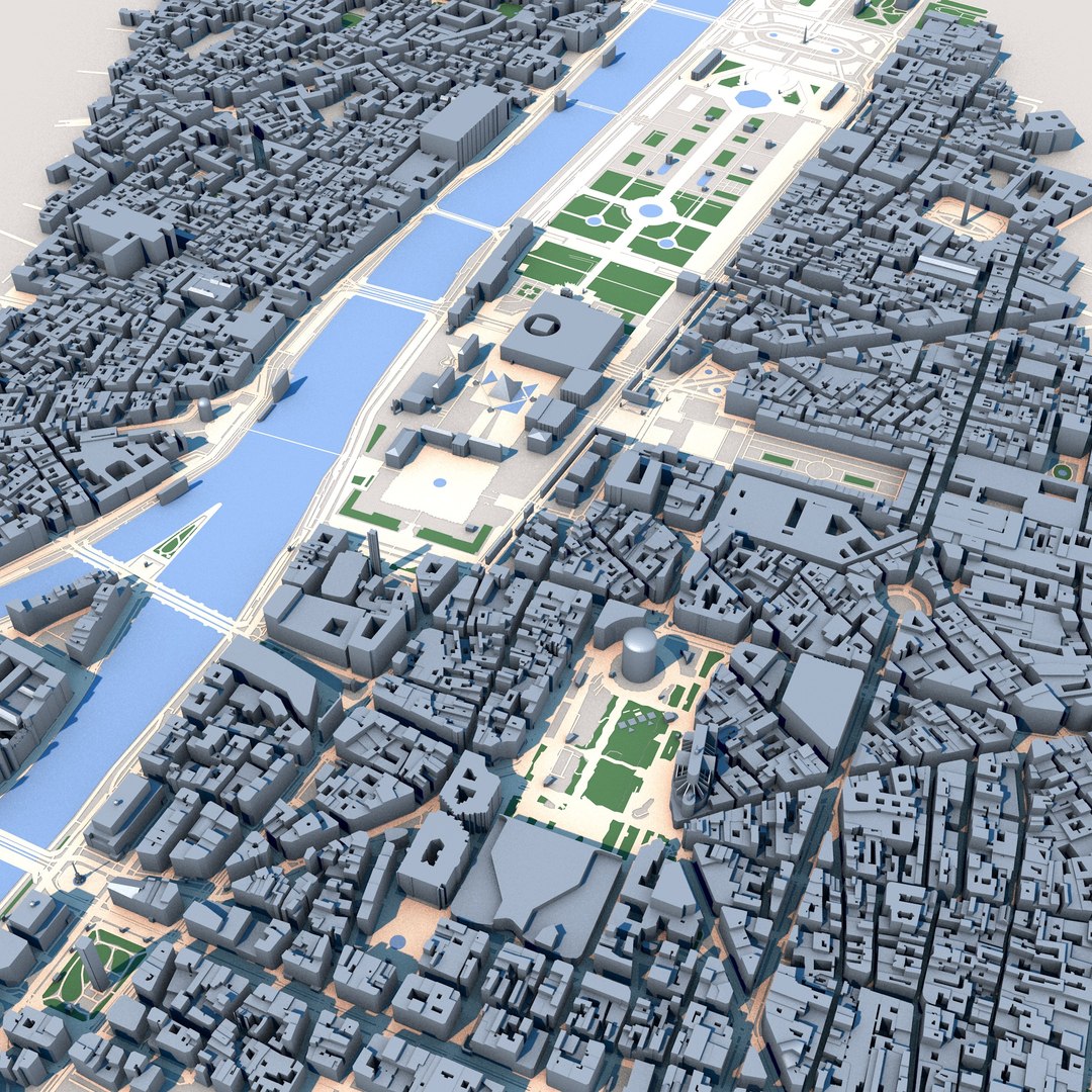 Louvre Museum Paris France 3D Model - TurboSquid 2371808