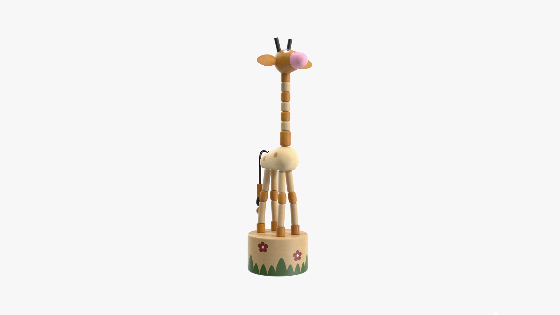 Giraffe Push Puppet Toy Rigged for Maya 3D model - TurboSquid 2019730
