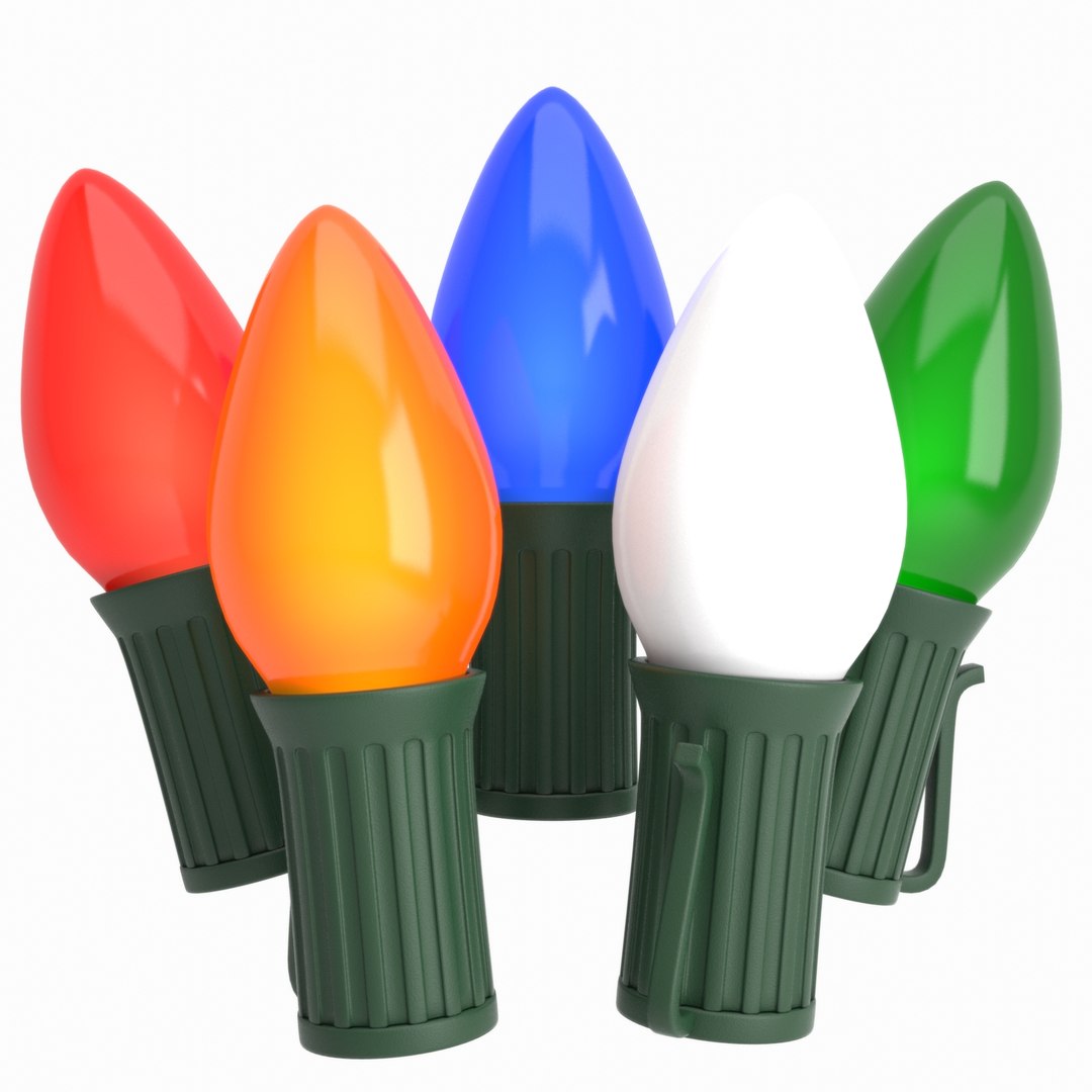 3D Christmas Light C7 Model - TurboSquid 1355650