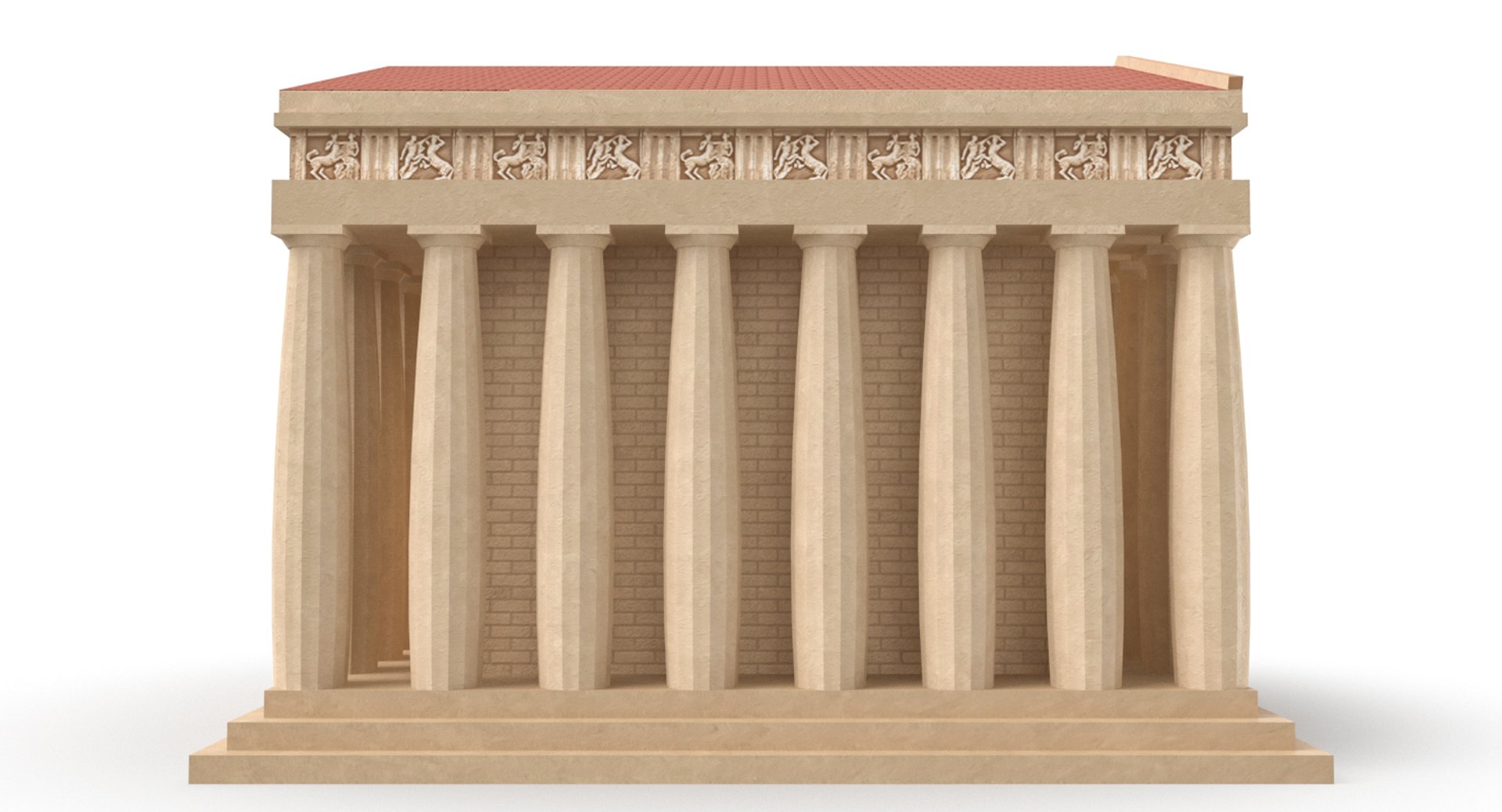 3D Parthenon Temple - TurboSquid 1349403