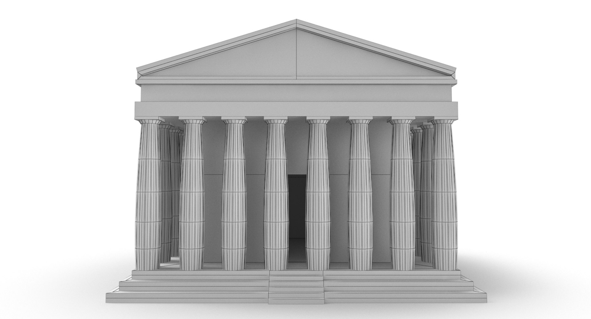 3D Parthenon Temple - TurboSquid 1349403