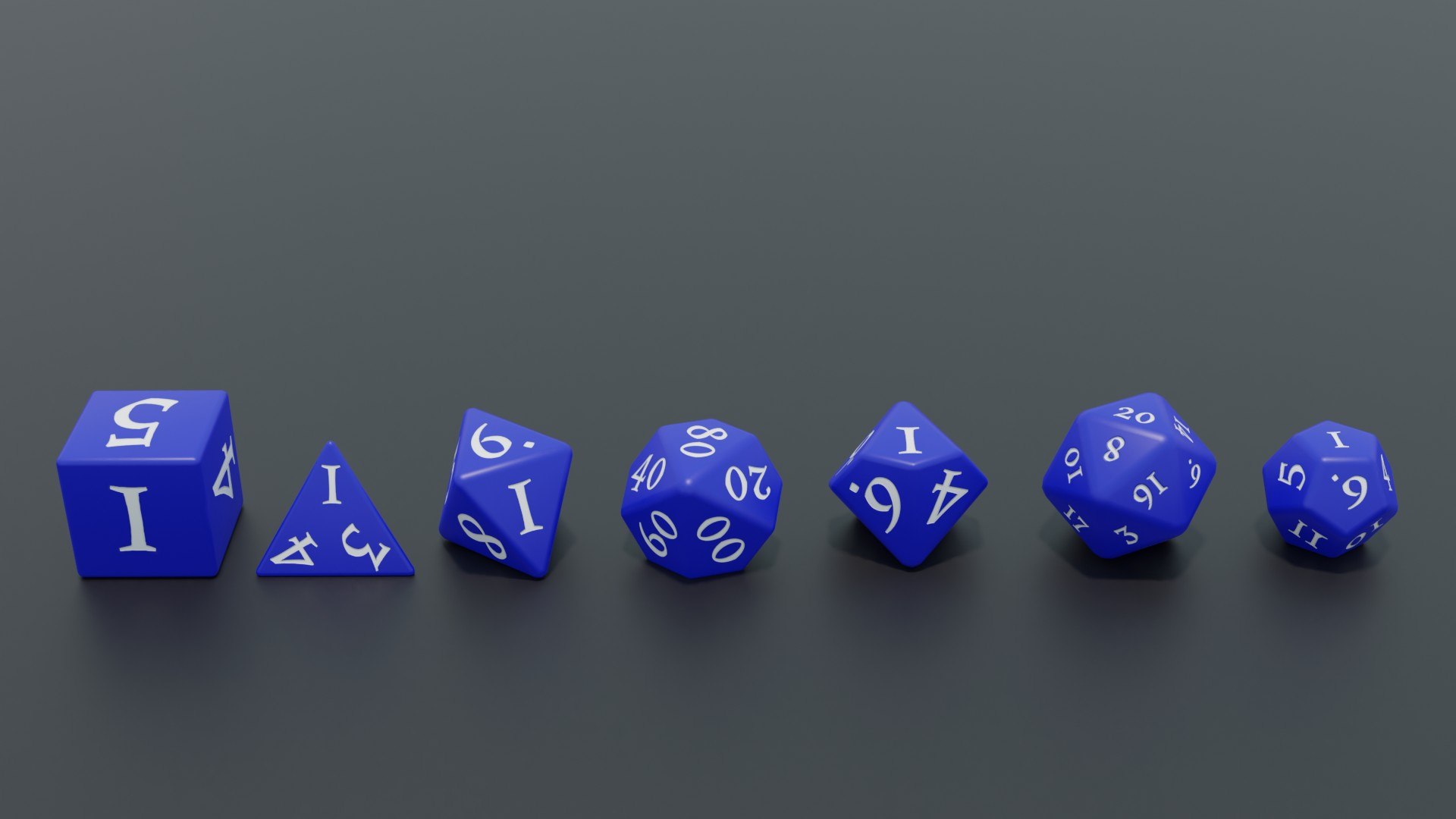 3D RPG Dice Asset Blue Model - TurboSquid 1748705
