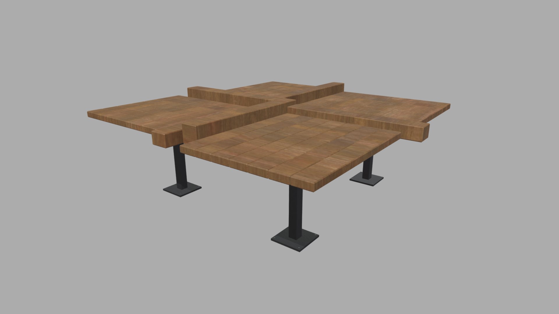 3D Low Poly Bench 01 Model - TurboSquid 2286499