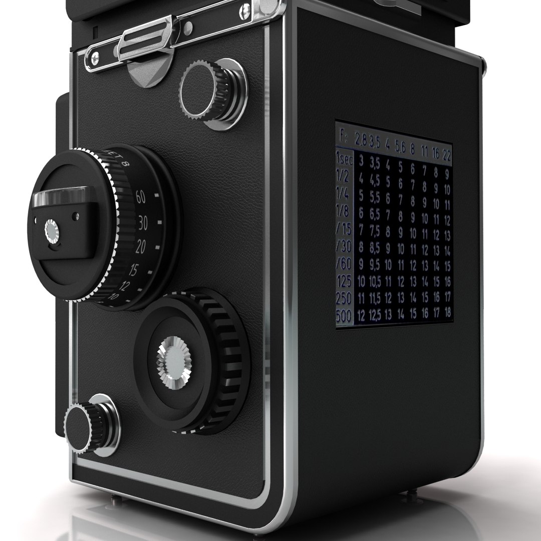 Rolleiflex Camera 3d Model