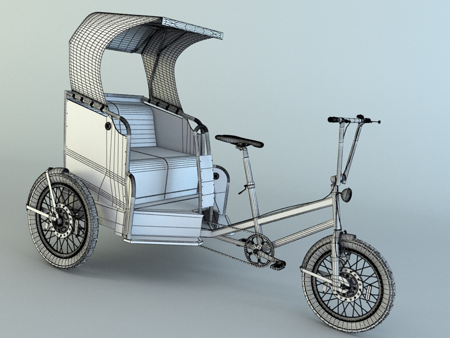 3d Obj Rickshaw
