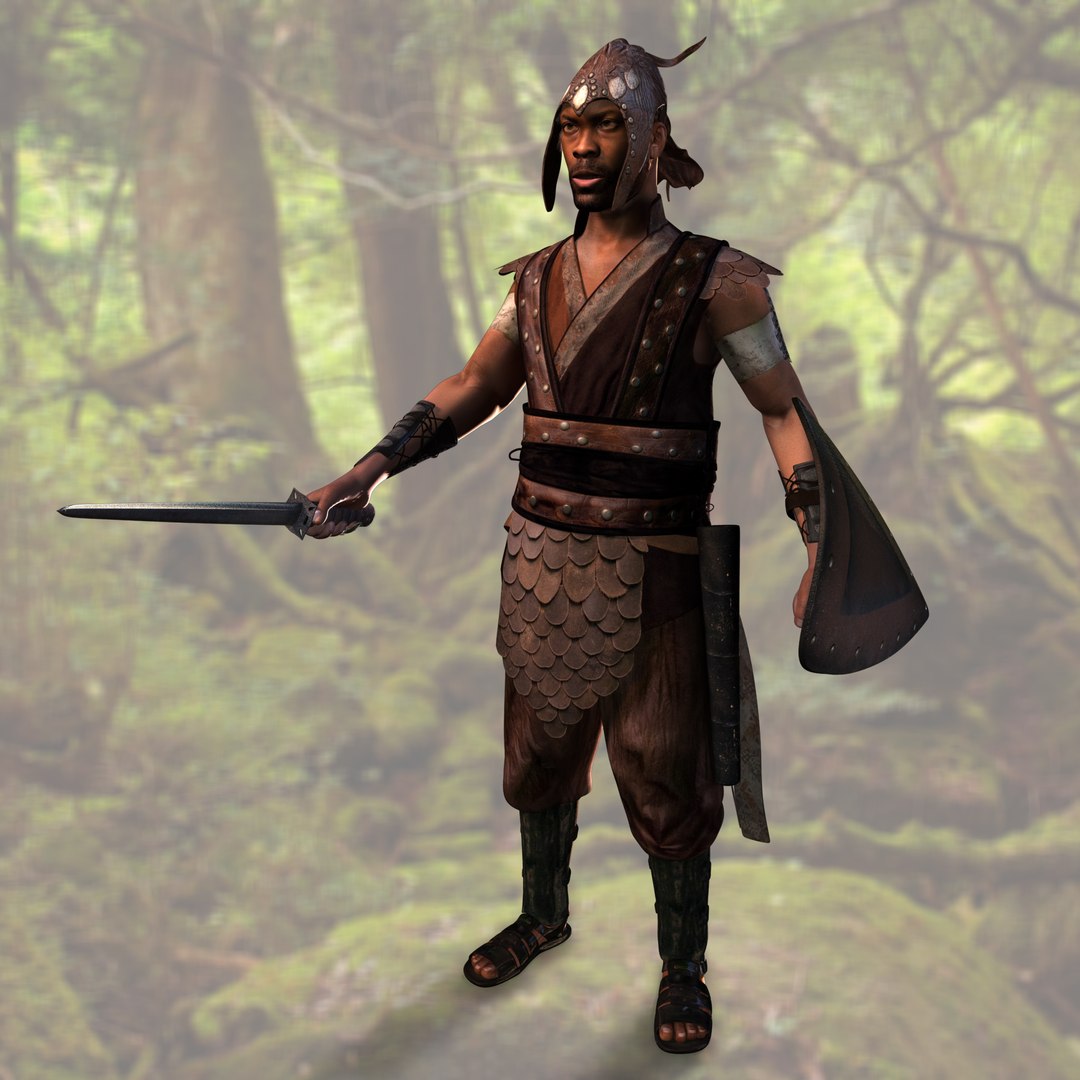 maya realistic warrior