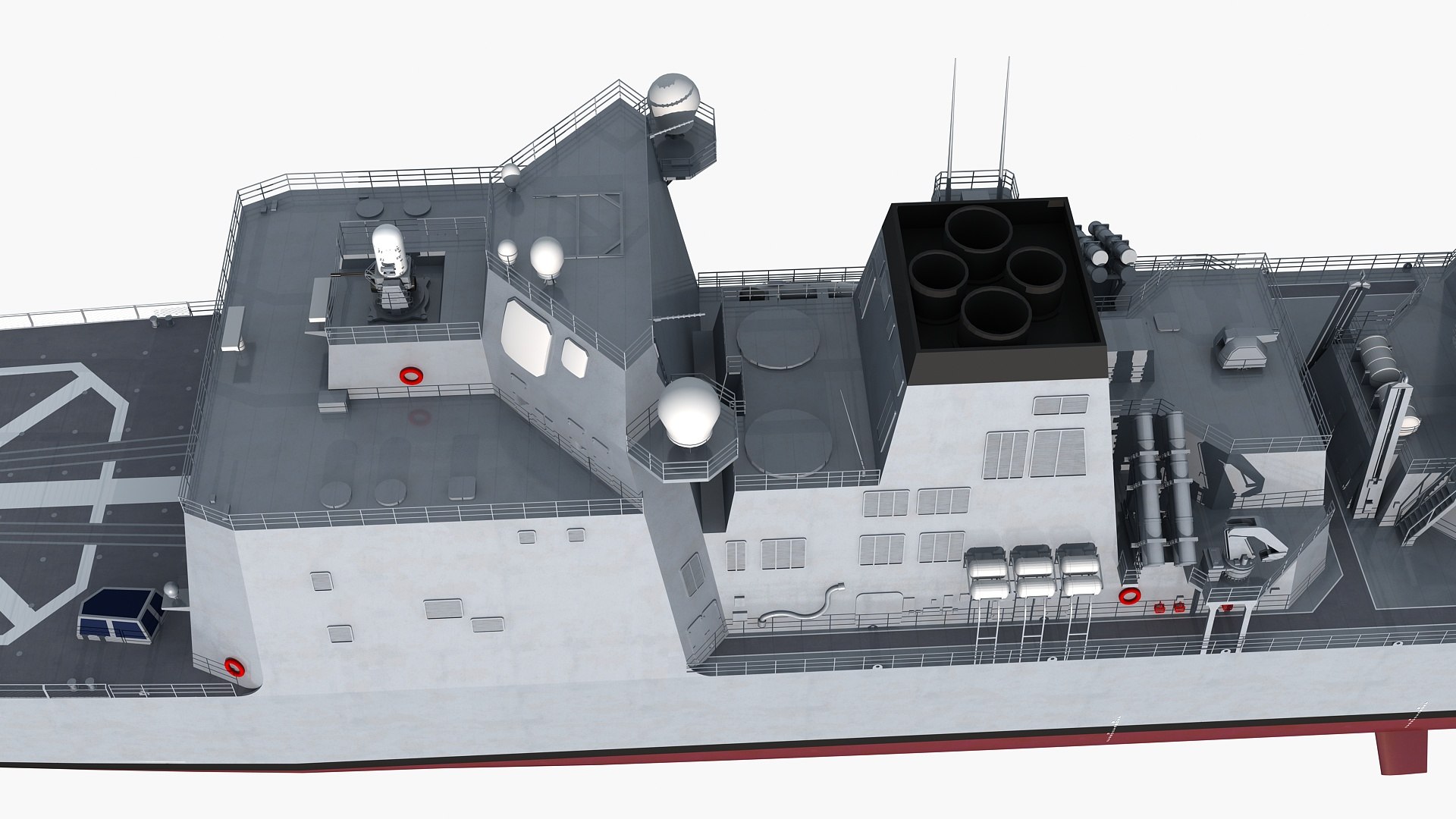 3D Akizuki class and Asahi class destroyer - TurboSquid 2171434