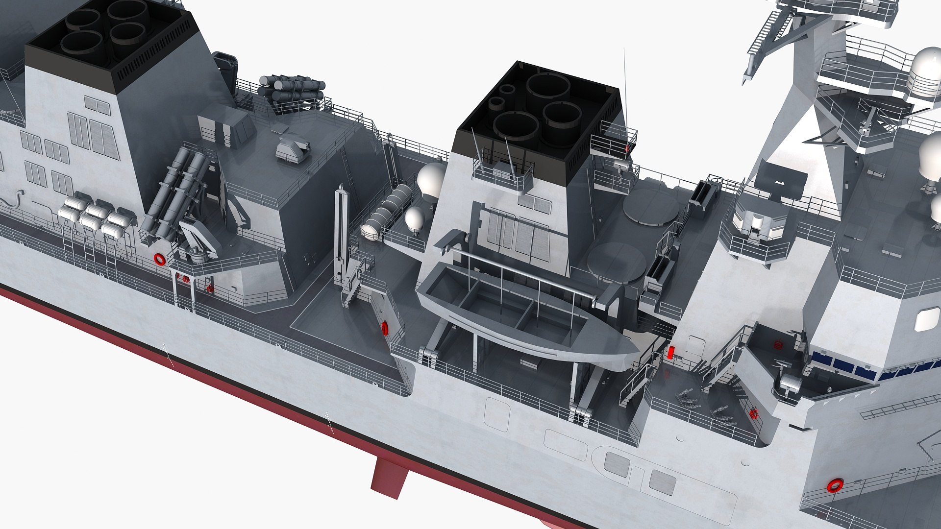 3D Akizuki class and Asahi class destroyer - TurboSquid 2171434